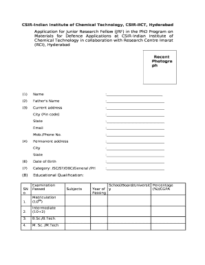 CSIR-Indian Institute of Chemical Technology, CSIR-IICT, Hyderabad Doc ...