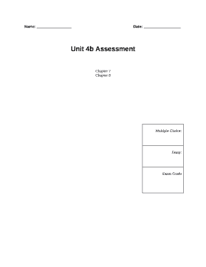 Unit 4b Assessment Doc Template | pdfFiller