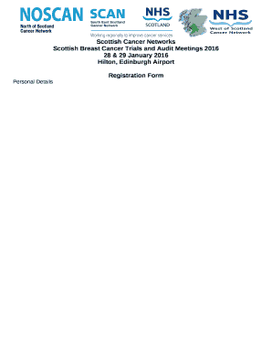 Scottish Cancer Networks Doc Template | pdfFiller