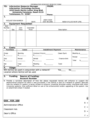 INATION RESOURCE REQUEST Doc Template | pdfFiller