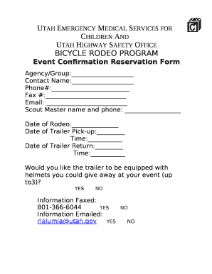 Utah Emergency Medical Services for Children And Doc Template | pdfFiller