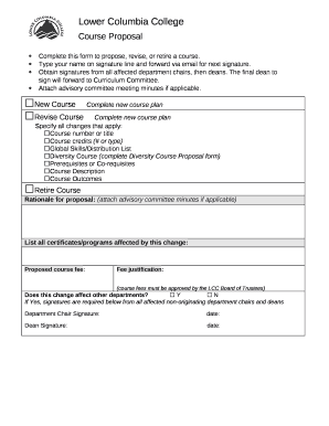 Complete this to propose, revise, or retire a course - lcc ctc Doc ...