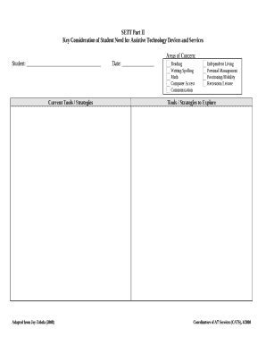 SETT Part II Doc Template | pdfFiller