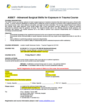 ASSET - Advanced Surgical Skills for Exposure in Trauma Course Doc ...