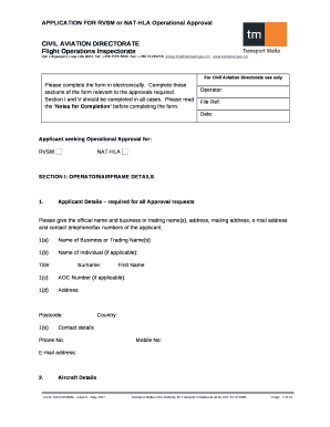Complete those sections of the relevant to the approvals required Doc ...