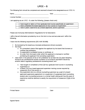 LPCC S - lpc ky Doc Template | pdfFiller