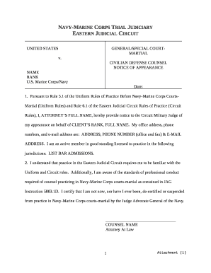 Marine Corps/Navy Doc Template | pdfFiller
