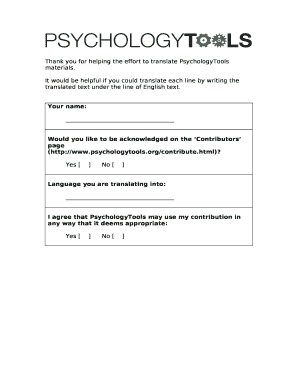 Worry Thought Record Doc Template | pdfFiller