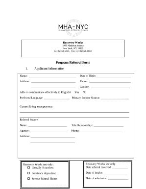 Housing History Doc Template | pdfFiller