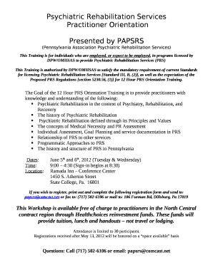 Presented by PAPSRS Doc Template | pdfFiller