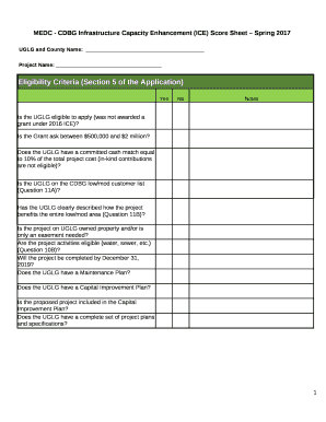 MEDC - CDBG Infrastructure Capacity Enhancement (ICE) Score Sheet ...