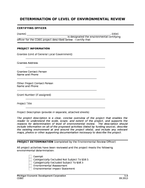 (name) , (title) is designated the environmental certifying officer for ...