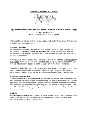 Medical Students for Choice Doc Template | pdfFiller