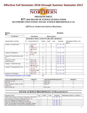B77--BACHELOR OF SCIENCE IN EDUCATION Doc Template | pdfFiller