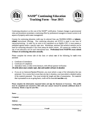 Continuing education is at the core of the NAHP certification Doc ...