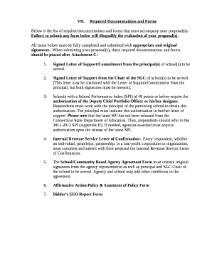 Required Documentations and s Doc Template | pdfFiller