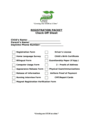 Registration Packet - Annie Fisher STEM Magnet - Hartford Public ...