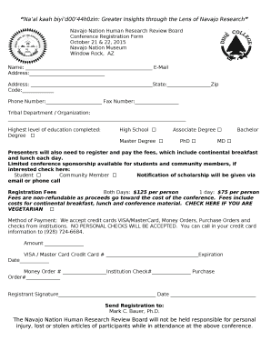 Navajo Nation Museum Doc Template | pdfFiller
