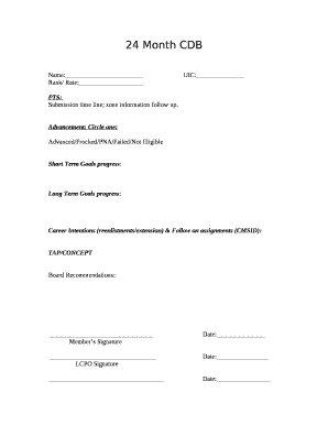 24 Month CDB Doc Template | pdfFiller