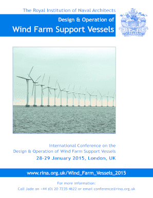 Fillable Online Wind Farm Support Vessels Fax Email Print - pdfFiller
