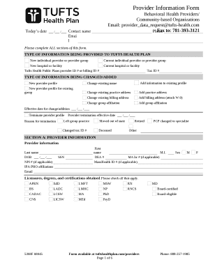 Current individual provider or provider group Doc Template | pdfFiller