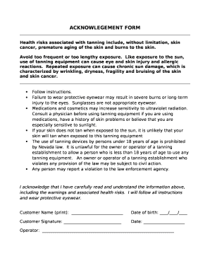 acknowlegement Doc Template | pdfFiller