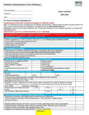 ketoacidosis Doc Template | pdfFiller