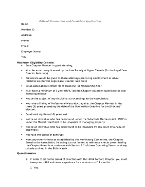 Minimum Eligibility Criteria: template Doc Template | pdfFiller