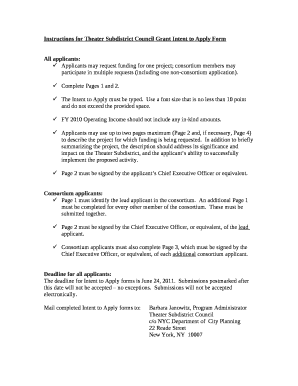 Instructions for Theater Subdistrict Council Grant Intent to Apply Doc ...