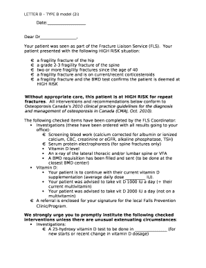 LETTER B TYPE B model (2i) Doc Template | pdfFiller