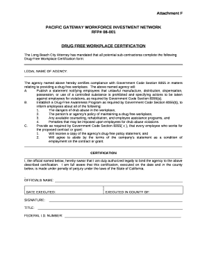 ATTACHMENT A RFQ COVER SHEET Doc Template | pdfFiller
