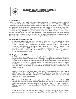 The County has evaluated WAN technology options and believes the best ...