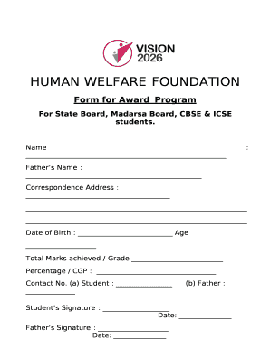 for Award Program Doc Template | pdfFiller