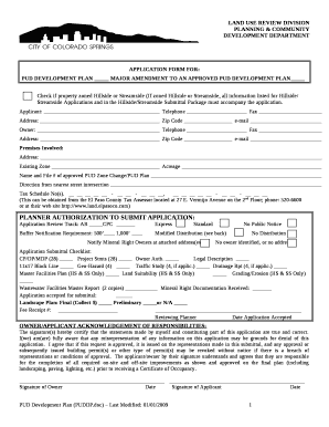 PUD DEVELOPMENT PLANMAJOR AMENDMENT TO AN APPROVED PUD DEVELOPMENT PLAN ...