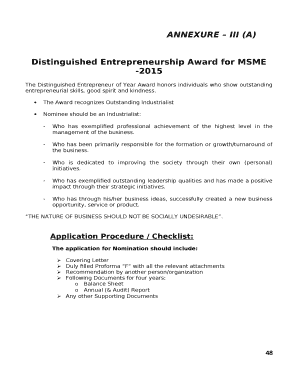 ANNEXURE III (A) Doc Template | pdfFiller