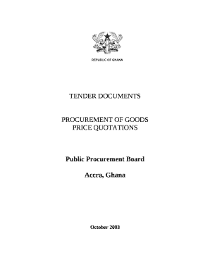 Public Procurement Board Doc Template | pdfFiller