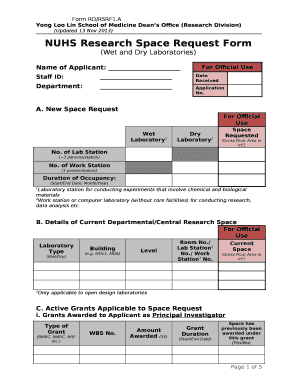 New Space Request Doc Template | pdfFiller