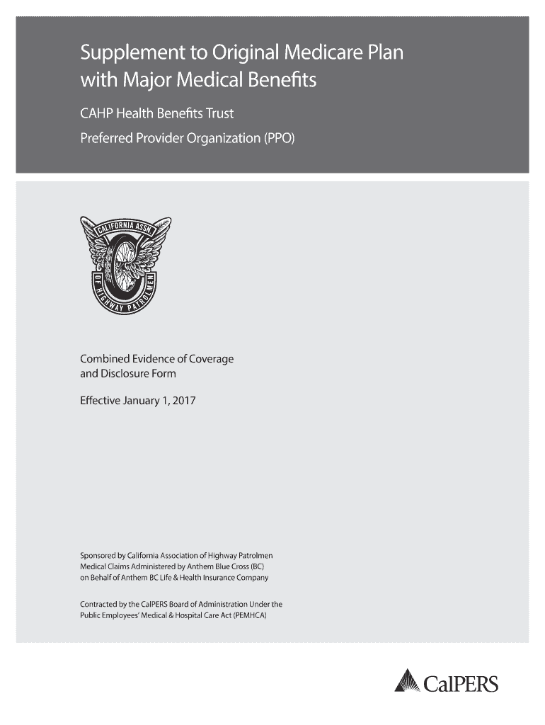 Fillable Online CAHP Health Benefits Trust Fax Email Print - pdfFiller