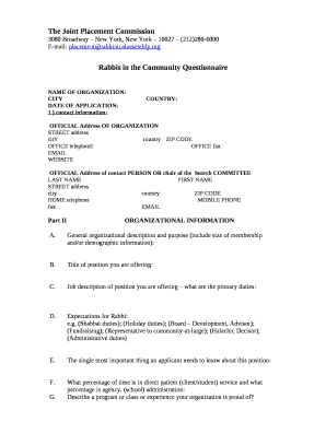 The Joint Placement Commission Doc Template | pdfFiller