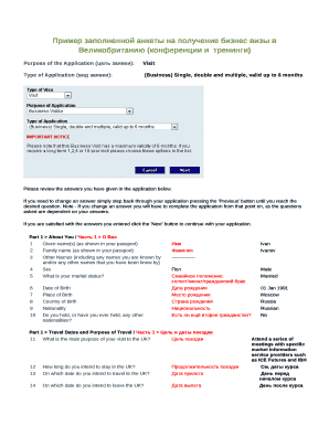 Purpose of the Application ( ):Visit Doc Template | pdfFiller