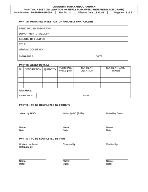 PART A:PRINCIPAL INVESTIGATOR / PROJECT PARTICULARS Doc Template ...