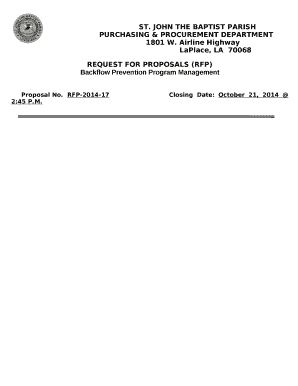 Backflow Prevention Program Management Doc Template | pdfFiller