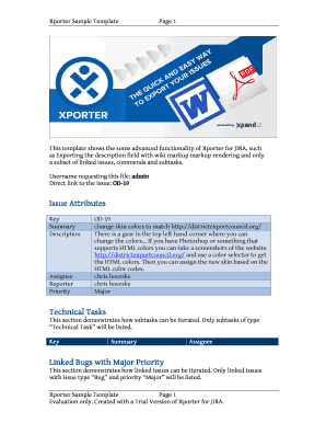 Fillable Online Xporter Sample Template Fax Email Print - pdfFiller