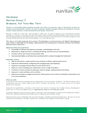 Fillable Online Navitas Group IT Fax Email Print - pdfFiller