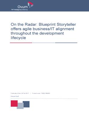 Fillable Online On the Radar: Blueprint Storyteller Fax Email Print ...