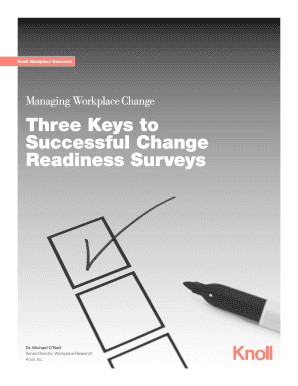 Fillable Online Managing Workplace Change Fax Email Print - pdfFiller