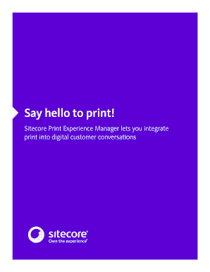 Fillable Online Say hello to print Fax Email Print - pdfFiller