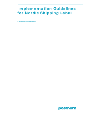 Fillable Online for Nordic Shipping Label Fax Email Print - pdfFiller