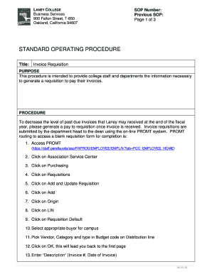 Fillable Online Previous SOP: Fax Email Print - pdfFiller