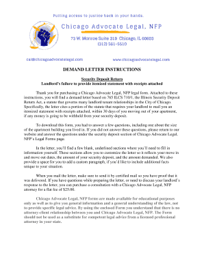 Fillable Online DEMAND LETTER INSTRUCTIONS Fax Email Print - pdfFiller